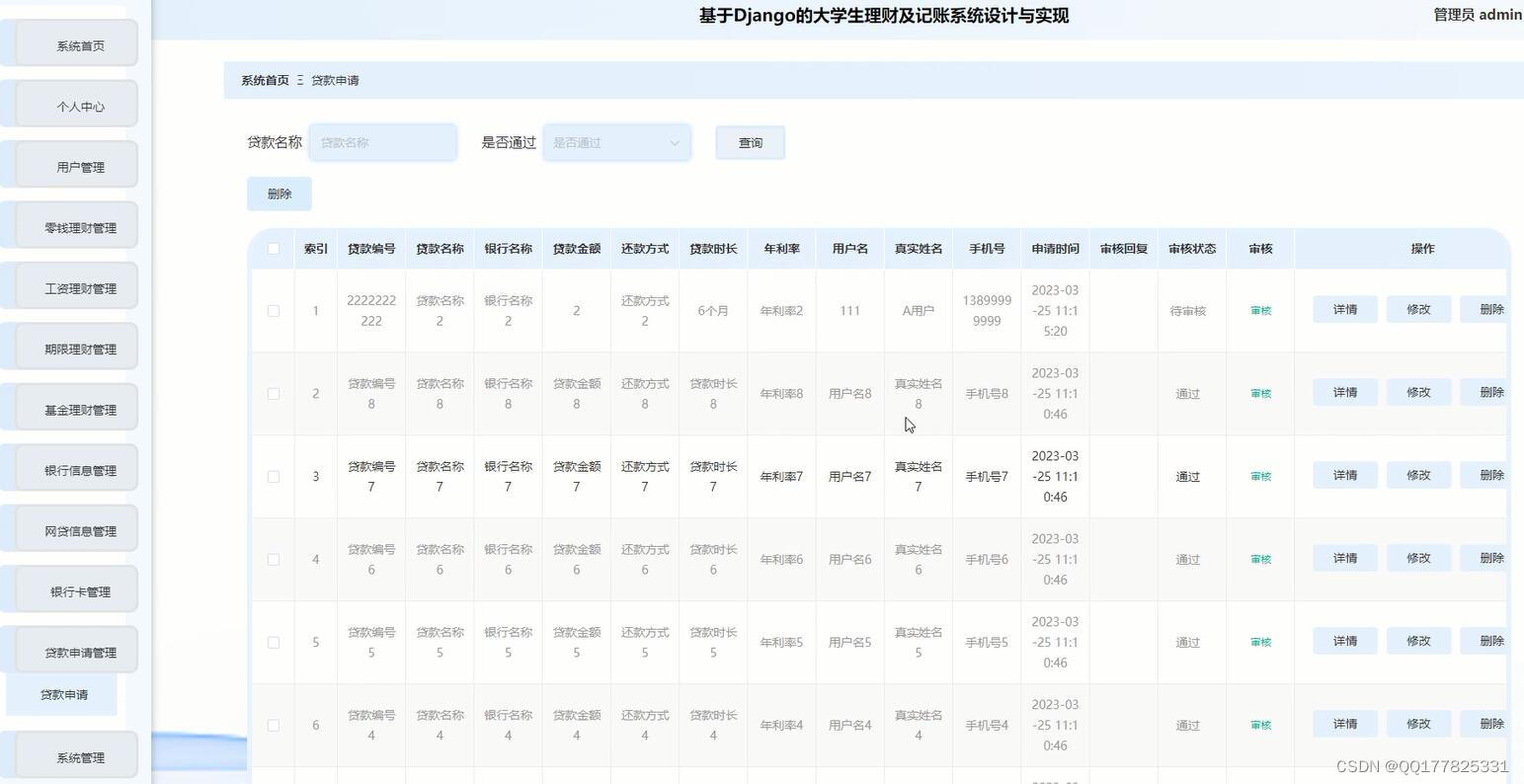 Python毕业设计基于django的大学生理财及记账系统基于django得理财及记账管理系统 Csdn博客