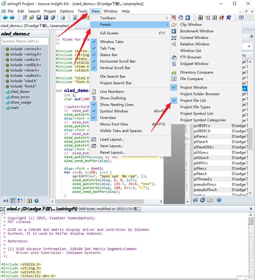 orangepi——sourceinsight阅读代码oled.demo.c_orangepi vscode-CSDN博客