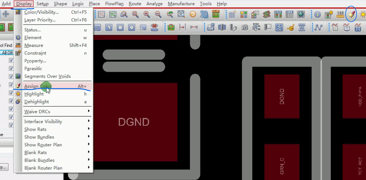 allegro设置网络飞线以及网络颜色的方法_allegro不同net不同颜色-CSDN博客