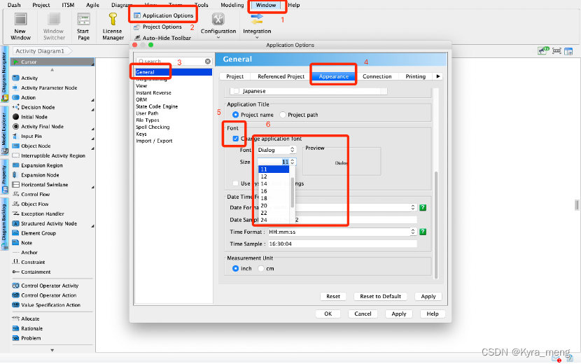 设置/修改Visual Paradigm软件中字体大小和背景颜色以及语言_visual paradigm怎么改中文-CSDN博客