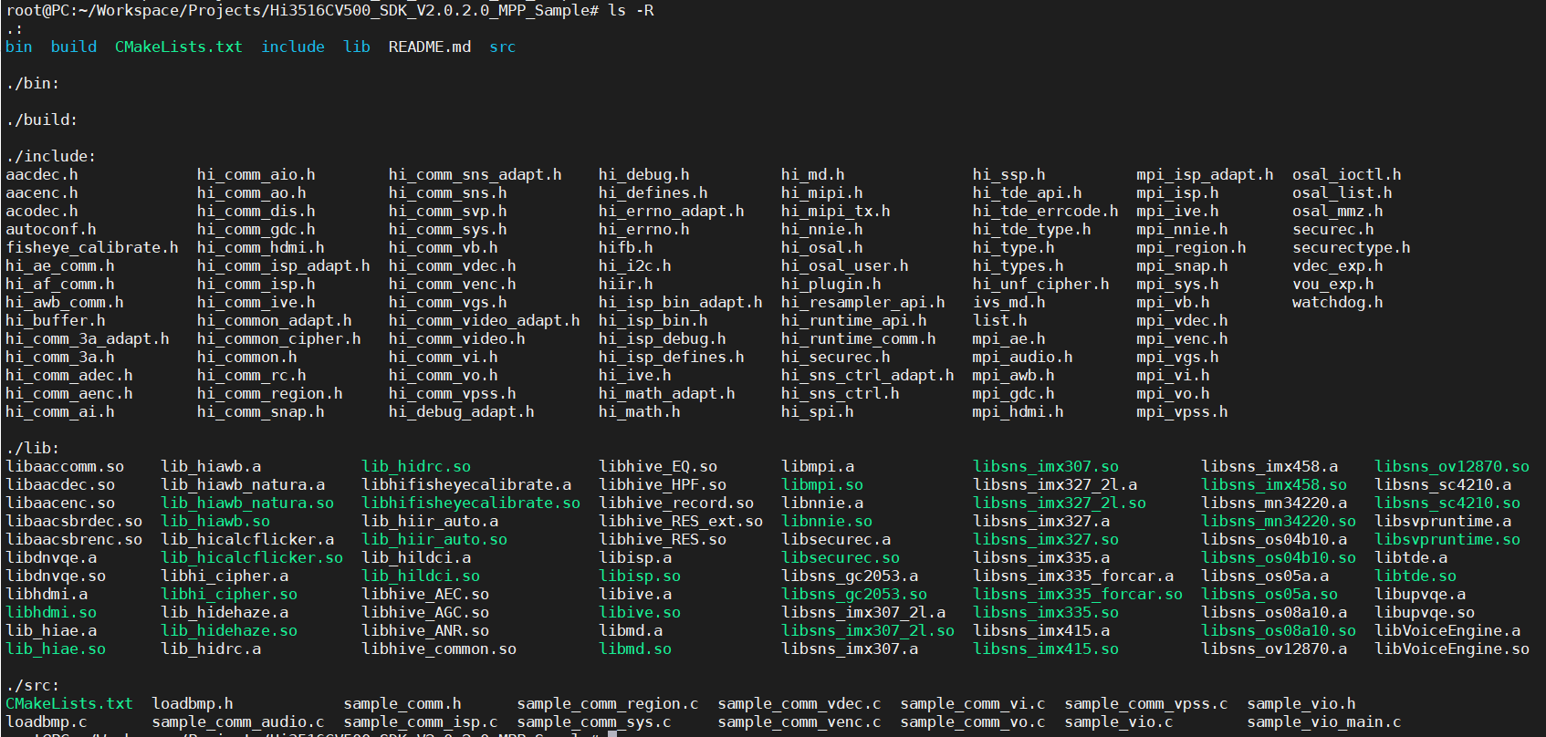 Hi3516DV300 Cmake工程建立教程_hi3516编译sample-CSDN博客