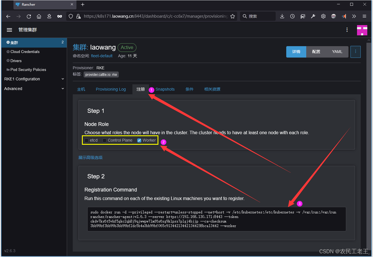 rancher2.6如何添加k8s集群节点_rancher添加节点-CSDN博客