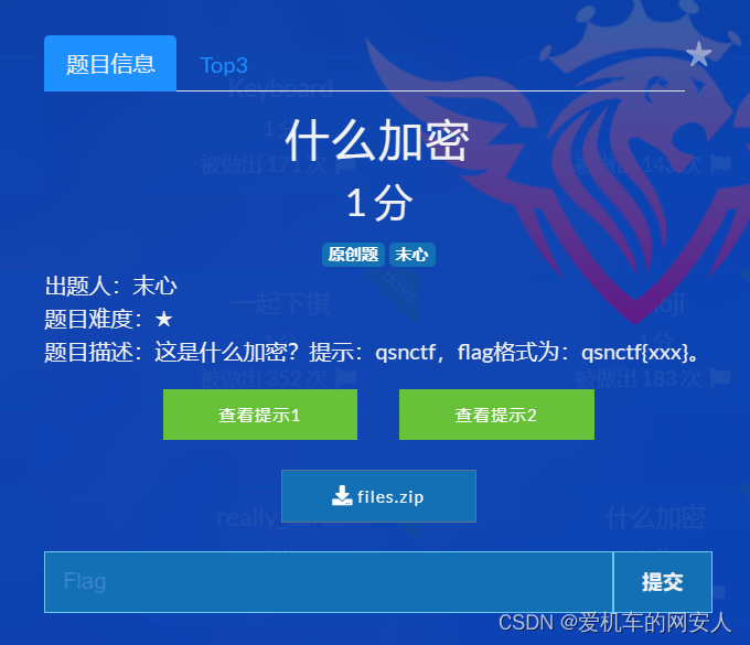 青少年ctf Crypto 什么加密 Csdn博客 