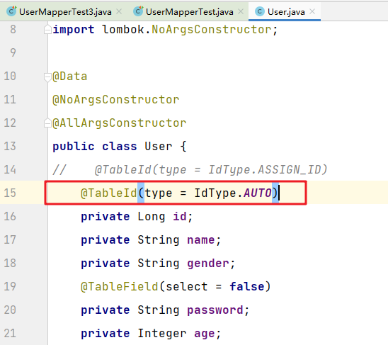 mybatisPlus主键不自增 设置@TableId(type = IdType.AUTO)后不自增问题_mybatis-plus新增id不自增-CSDN博客