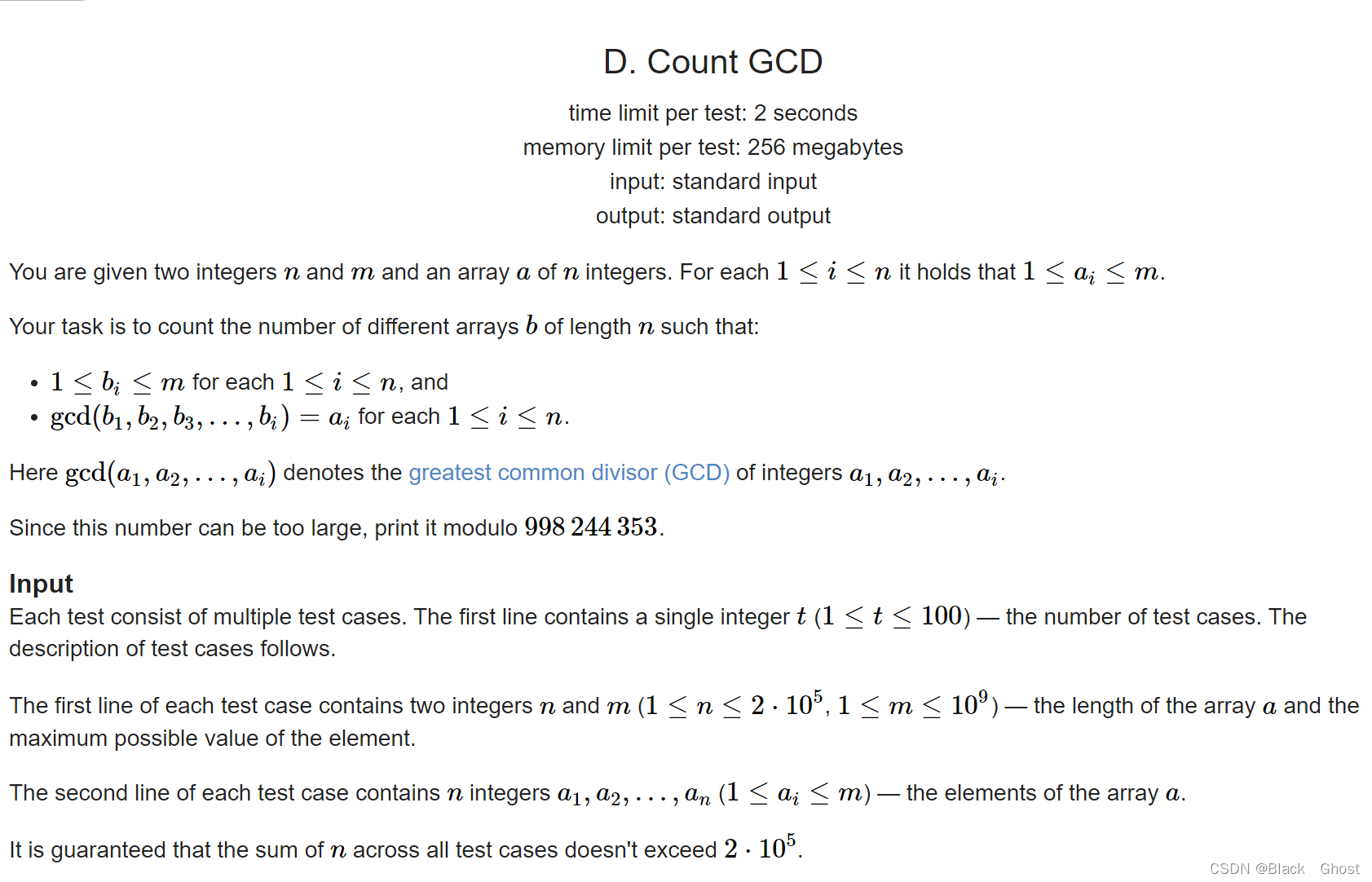 codeforces 数论&容斥原理 Count GCD_codeforces count gcd-CSDN博客