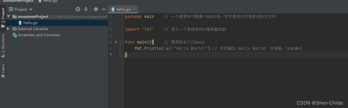 Go语言(下载、安装、环境配置、goland编译器安装、编写helloworld)go 环境下载 Csdn博客
