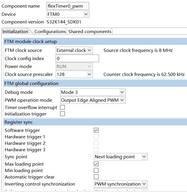 【S32K144】配置FlexTimer-PWM_flextimer pwm-CSDN博客