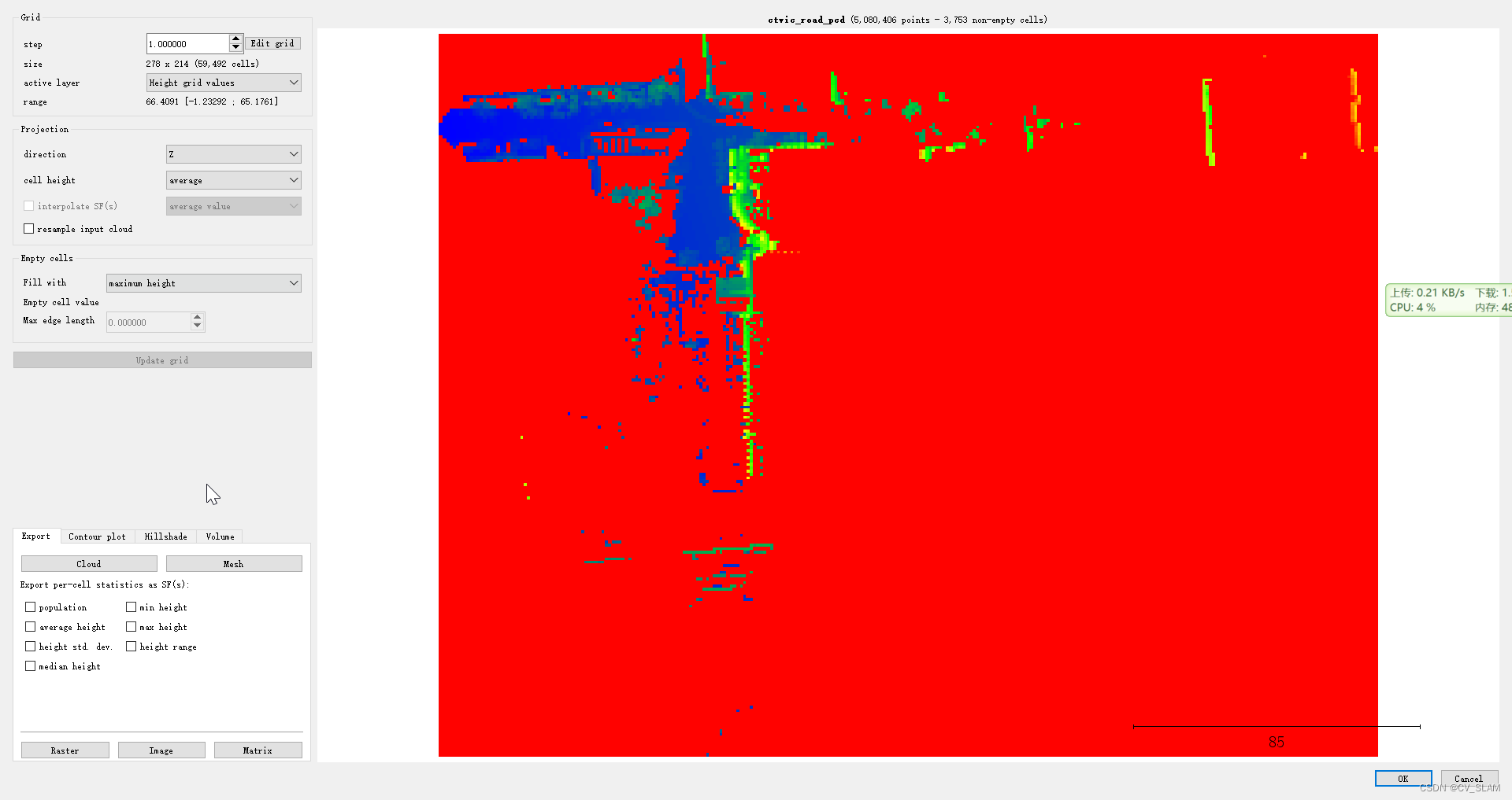 CloudCompare功能介绍-Rasterize_cloudcompare rasterize-CSDN博客
