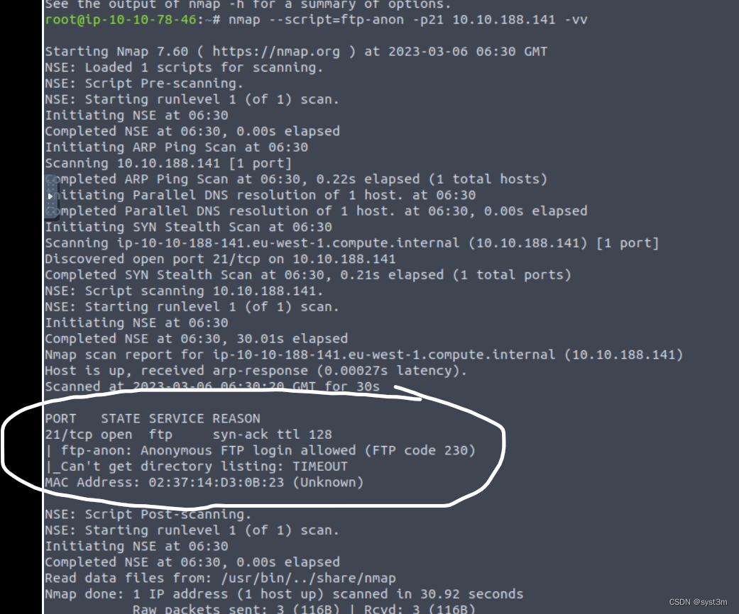 tryhackme-nmap_“syn scan”的帮助菜单中列出的第一个开关是什么(稍后会详细介绍!)?-CSDN博客