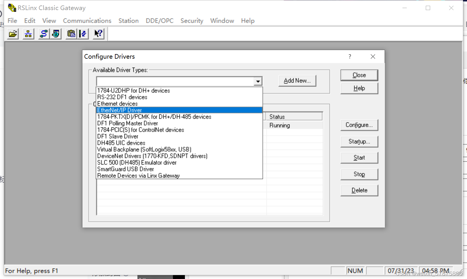 RSLinx的初次配置-CSDN博客