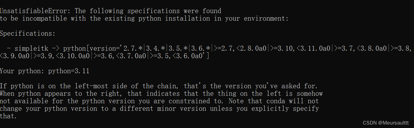 在anaconda指定虚拟环境下安装simpleitk包_simpleitk安装-CSDN博客