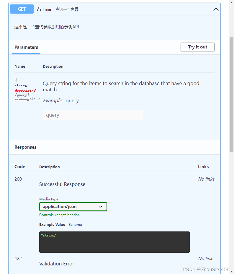 Fastapino5交互式api文档fastapi Ui界面地址 Csdn博客 