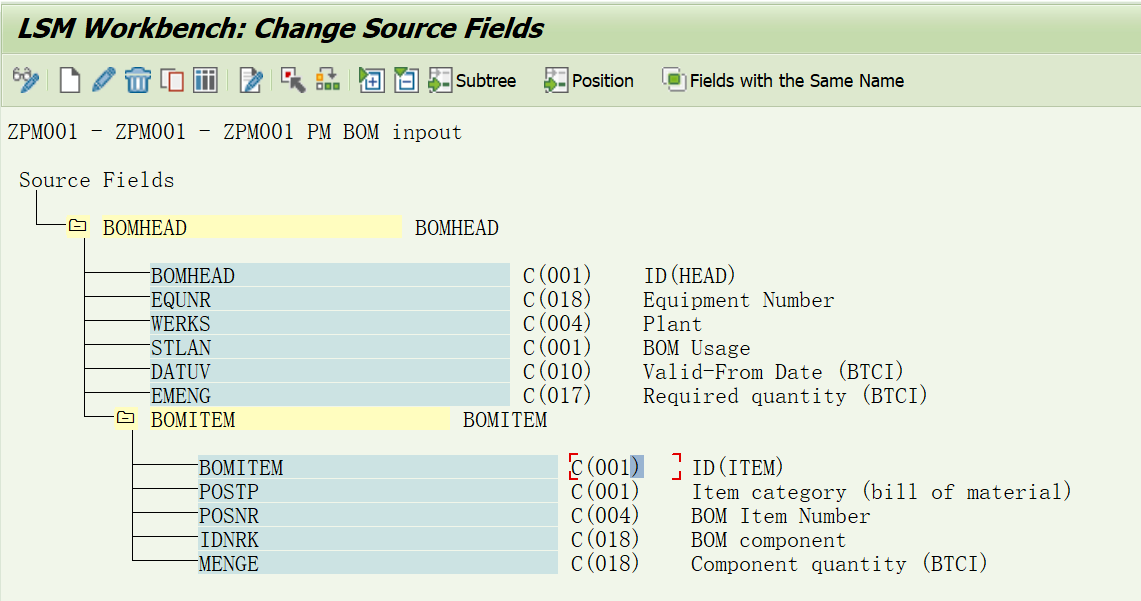 LSMW专题二：Standard Batch/Direct Input方式进行数据导入 （以多组件BOM批导为例）_lsmw no logical path specified for the ...
