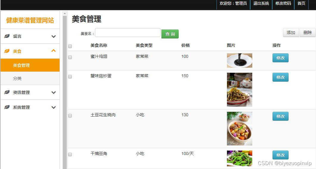 基于微信小程序的菜谱管理系统（小程序java后台实现）微信小程序食谱公示系统源码 Csdn博客 