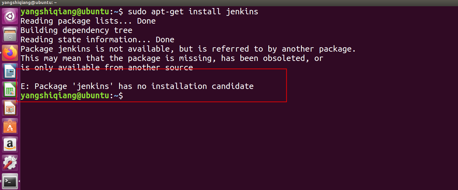 Ubuntu安装Jenkins_package 'jenkins' has no installation candidate-CSDN博客