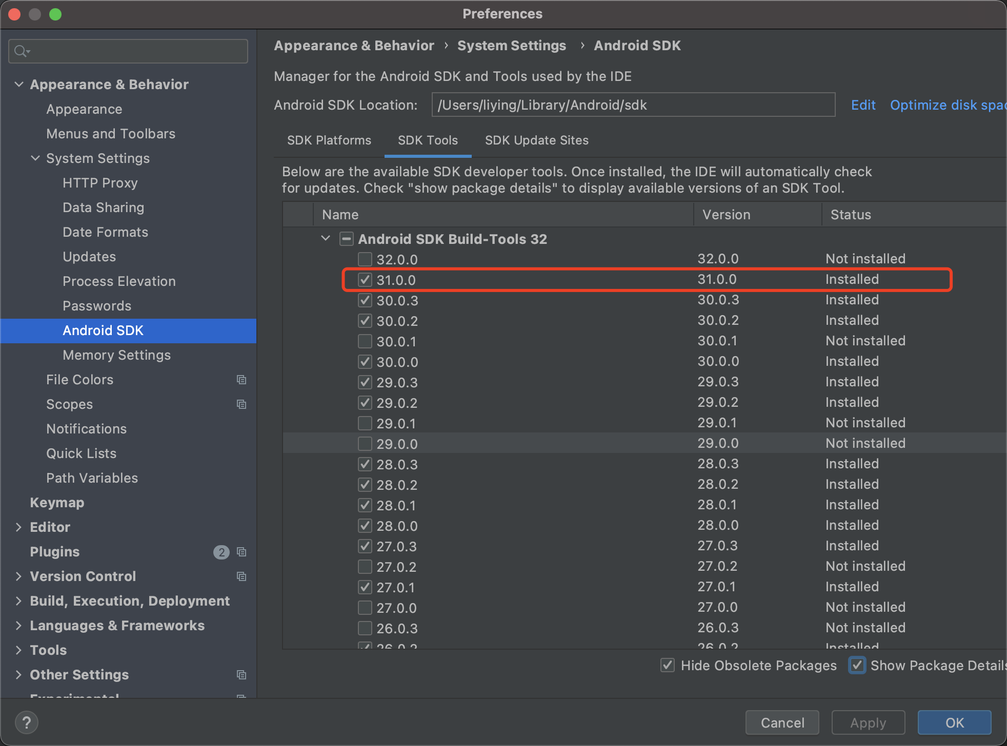 Caused By Comandroidbuildererrorsevalissueexception Failed To Find Build Tools Revision 31 