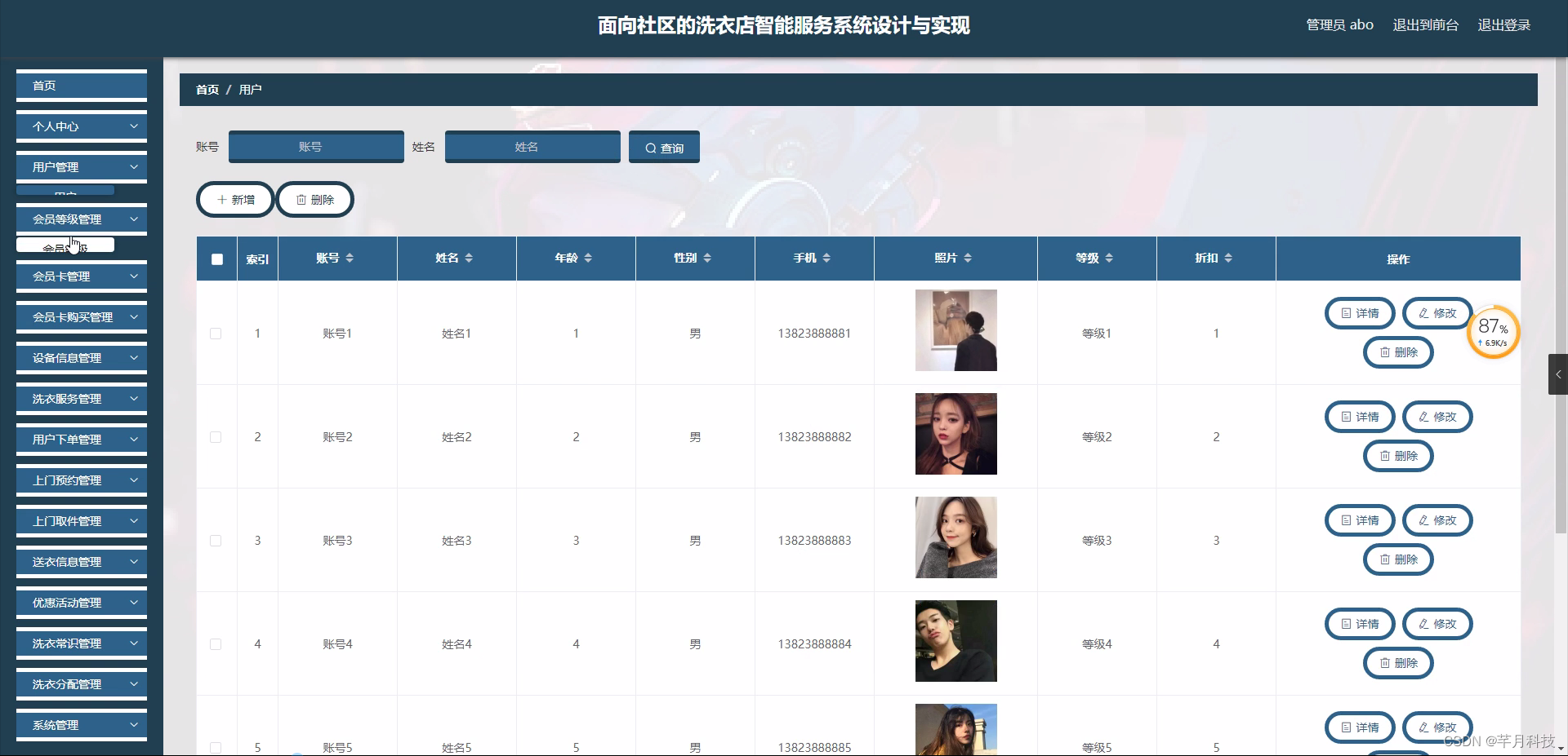 springboot毕设项目面向社区的洗衣店智能服务系统设计与实现808ub（java+VUE+Mybatis+Maven+Mysql）-CSDN博客