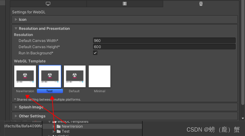 自定义WebGl打包模板【Unity 2021.3.2】_universal webgl template 1.3-CSDN博客