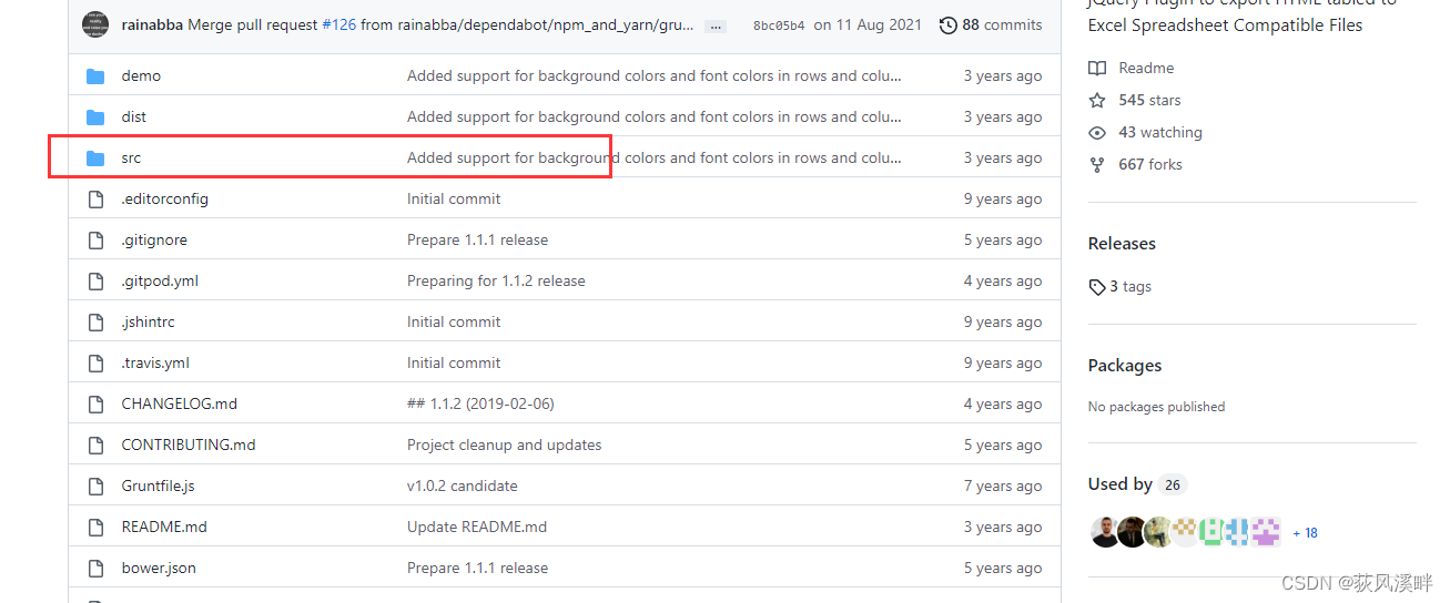 Html中的table元素数据下载导出成表格，使用jquery插件 Jquerytable2exceljs Csdn博客 5944