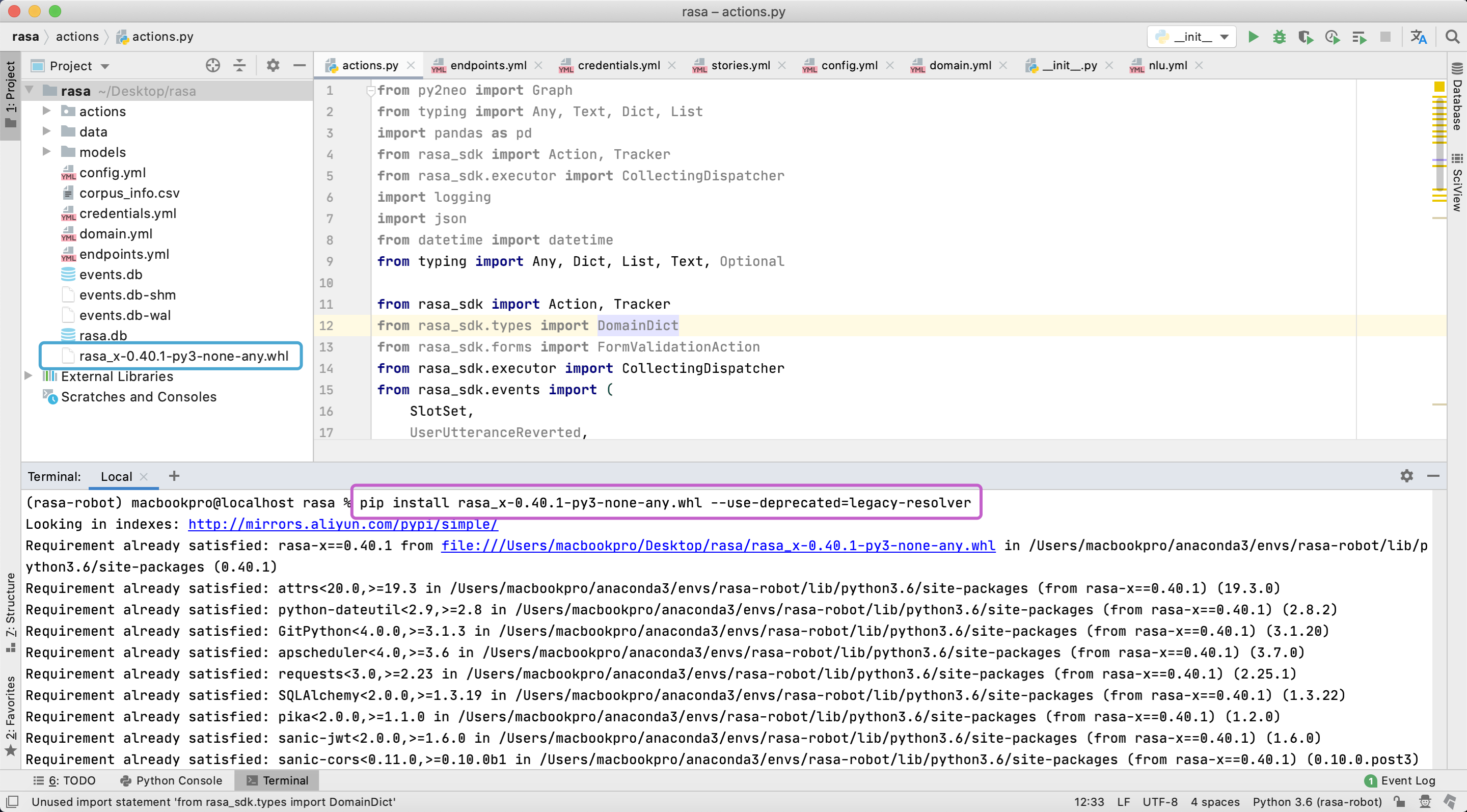 针对Rasa框架中Rasa-X版本匹配问题解决_怎么将rasa2.8.1版本降到rasa2.6.1-CSDN博客