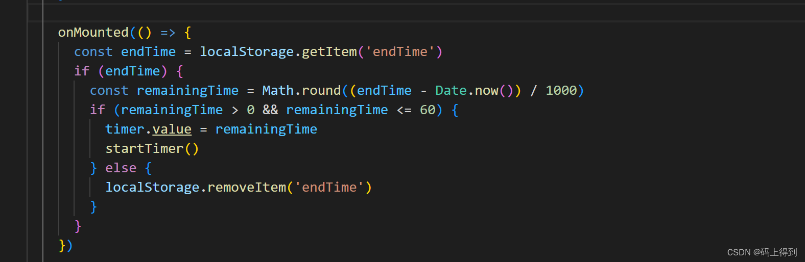 Vue3 Vue2 按钮计时器60秒并刷新浏览器不会结束vue实现页面点击计时 Csdn博客