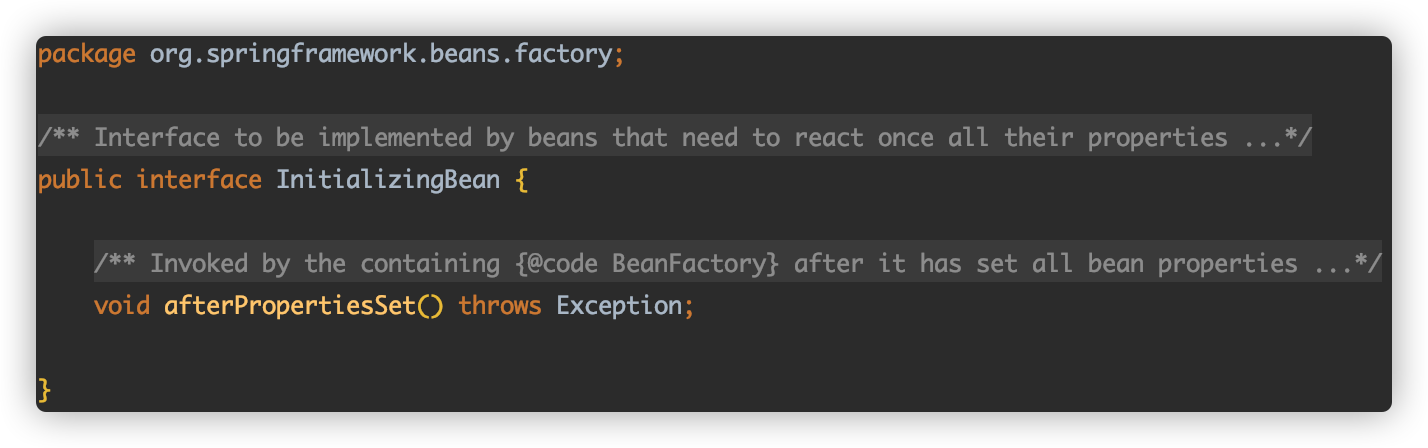 Spring中Instantiation和Initializing接口的区别_springboot instantiation和initialization-CSDN博客