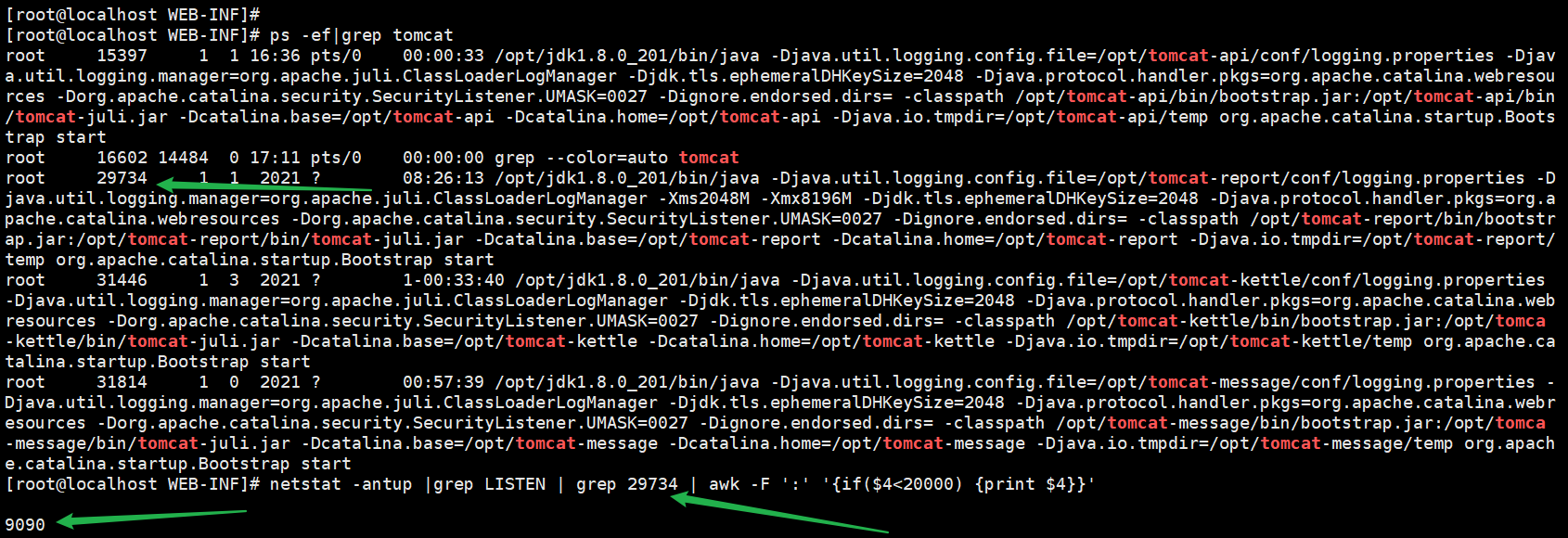 linux下查看Tomcat服务端口号_linux查看tomcat端口-CSDN博客