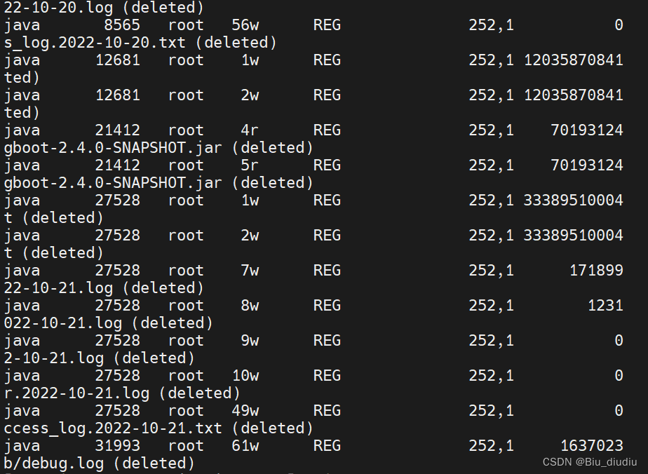 记一次du与df磁盘占用量数据不一致处理情况_df -h 和du -sh 统计的使用率差距大-CSDN博客