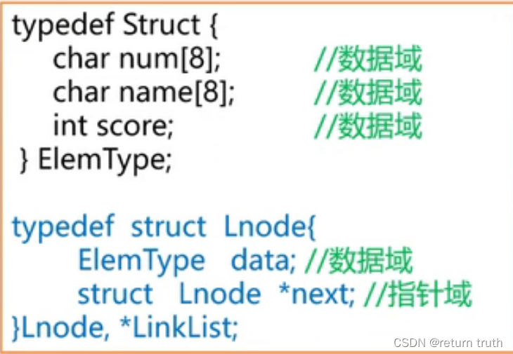 线性表链式存储结构 Csdn博客