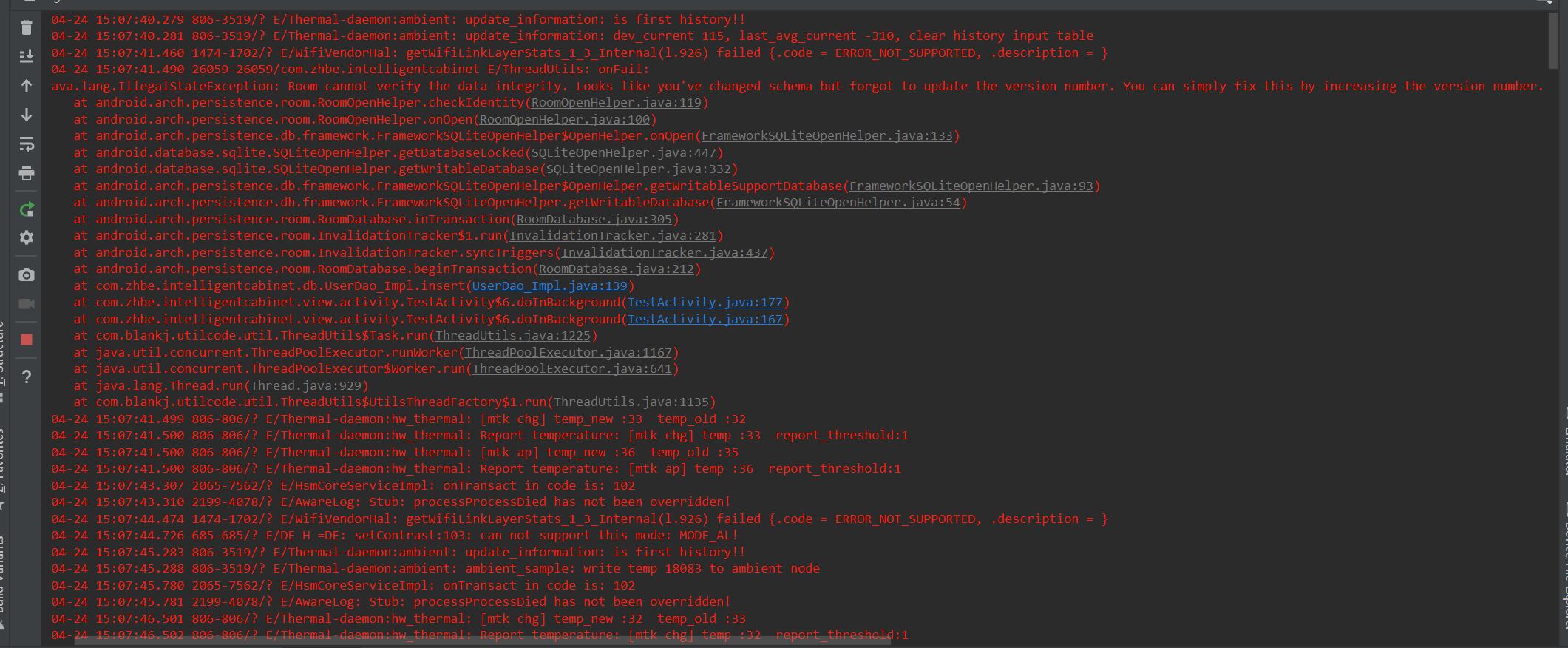 Room cannot verify the data integrity. Looks like you‘ve changed schema but forgot to update the ...