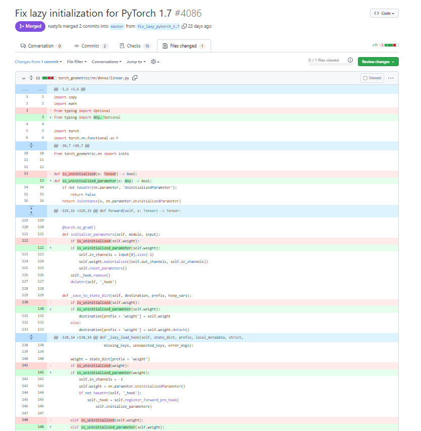 module ‘torch.nn.parameter‘ has no attribute ‘UninitializedParameter‘_module 'torch.nn.parameter ...