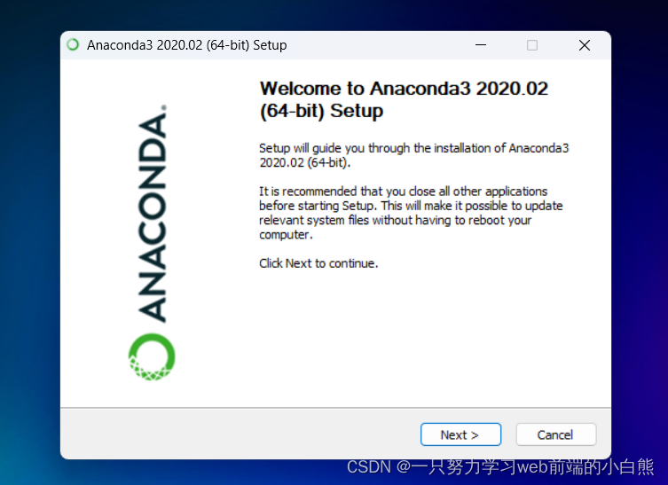 Anaconda安装以及tensorflow、keras安装-CSDN博客