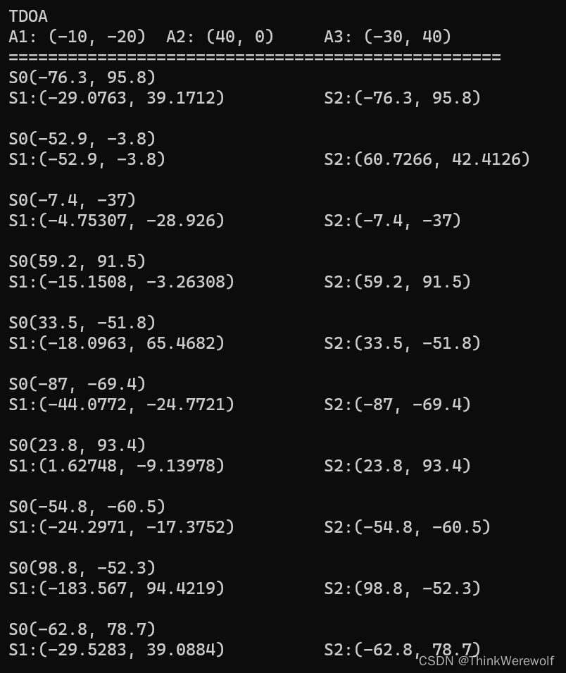 三点二维平面定位 TDOA Fang 方法 简介与算法实现_fang算法二维定位误差-CSDN博客