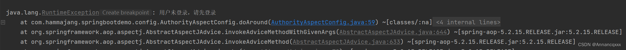 【Springboot】基于AOP和自定义注解实现权限校验_java springboot 结合aop实现token校验-CSDN博客