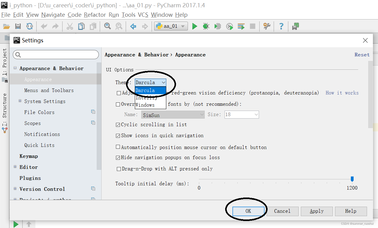Pycharm定制外观：_pycharm2017.3.7外观-CSDN博客