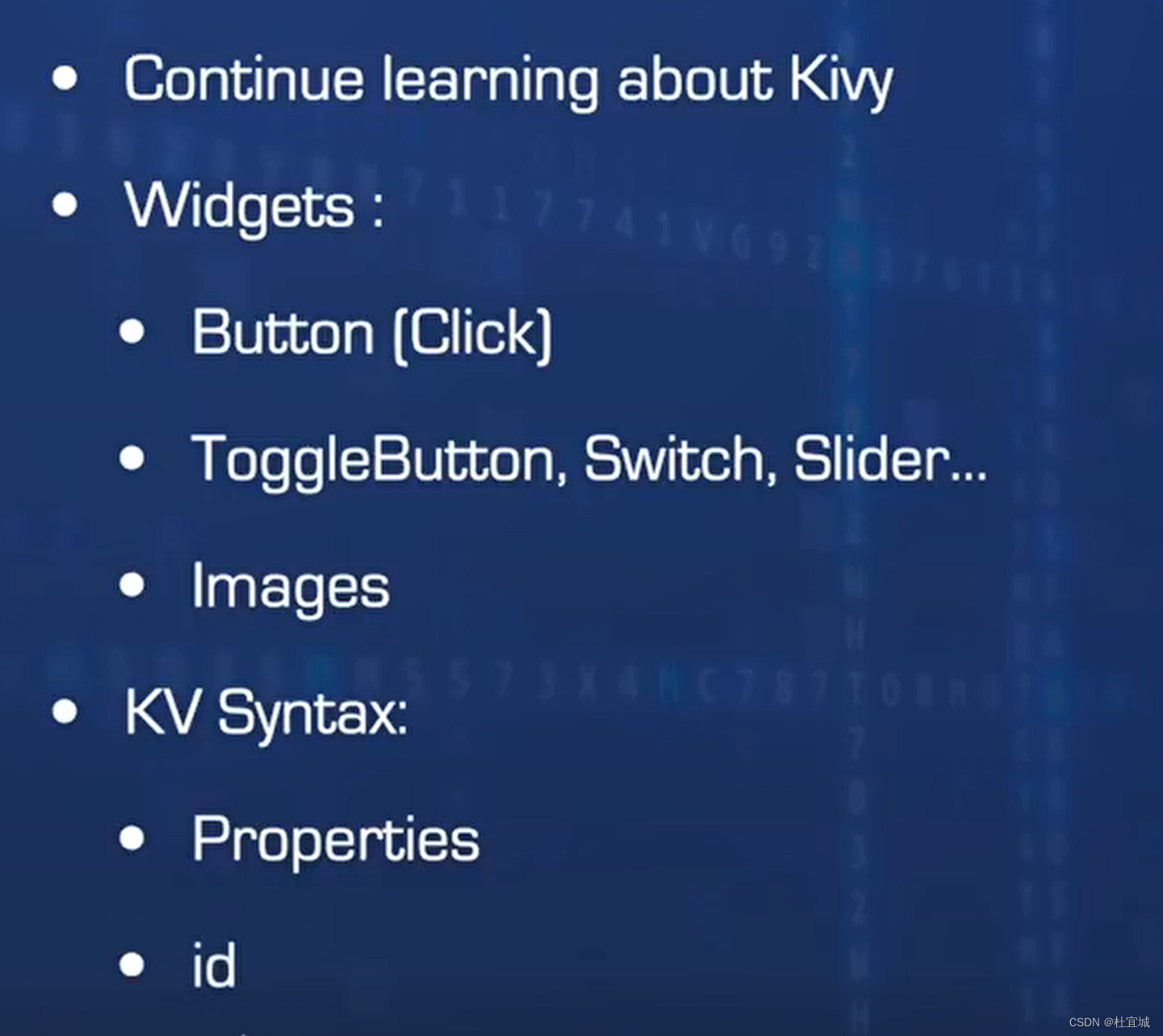 9、Widgets(button,togglebutton,switch,slider..),Kv syntax(properties,id)等。-CSDN博客