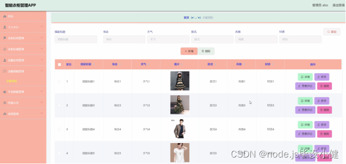 计算机毕业设计nodejsvue安卓智能衣柜管理app程序源码lw部署基于vuejavascript开发的智能家居管理 Csdn博客