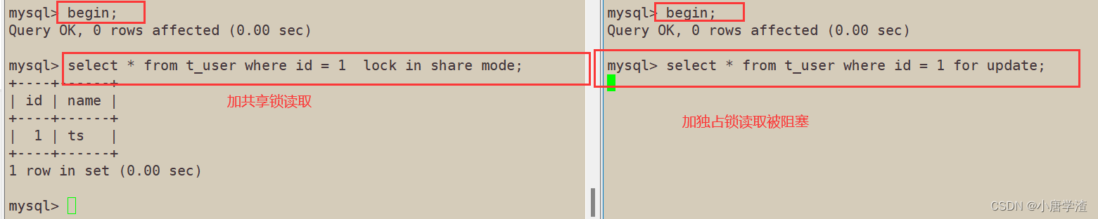 【MySQL中共享锁和独占锁的关系】_mysql独占锁和共享锁-CSDN博客