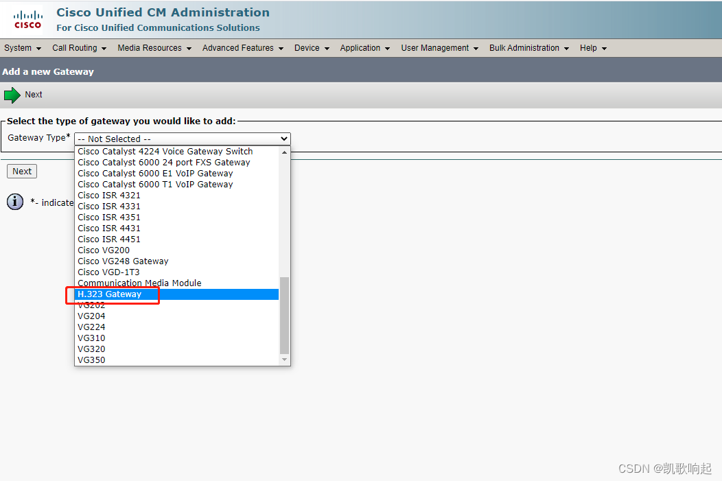 CiscoCUCM配置网关协议_cucm中rtmt-CSDN博客