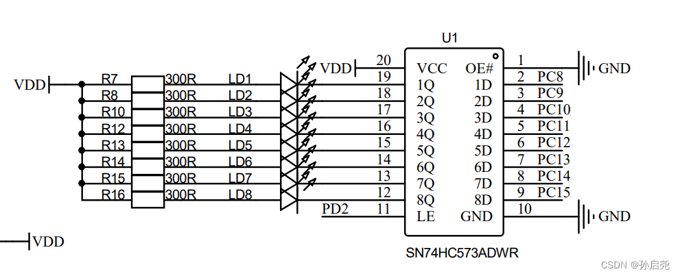 蓝桥杯嵌入式（G4系列）HAL：LED流水灯_蓝桥杯嵌入式锁存器-CSDN博客