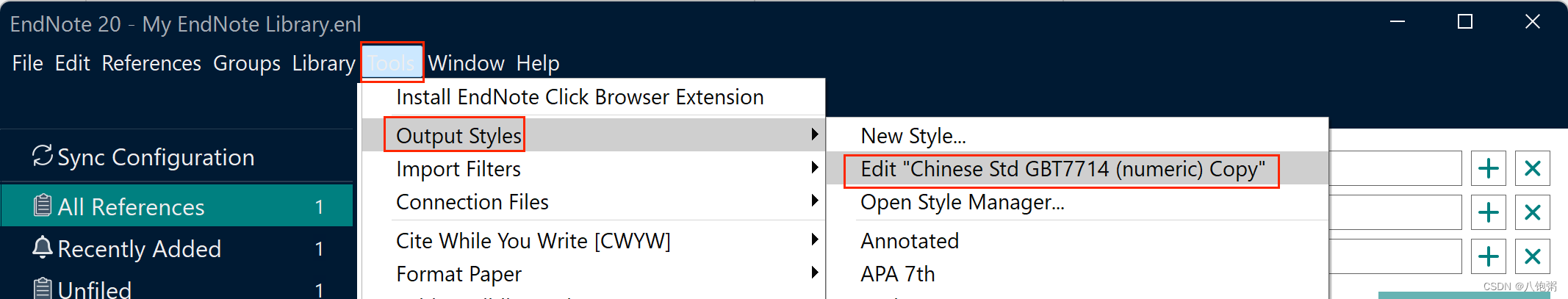 EndNote20如何显示出全部作者_endnote列出全部作者-CSDN博客