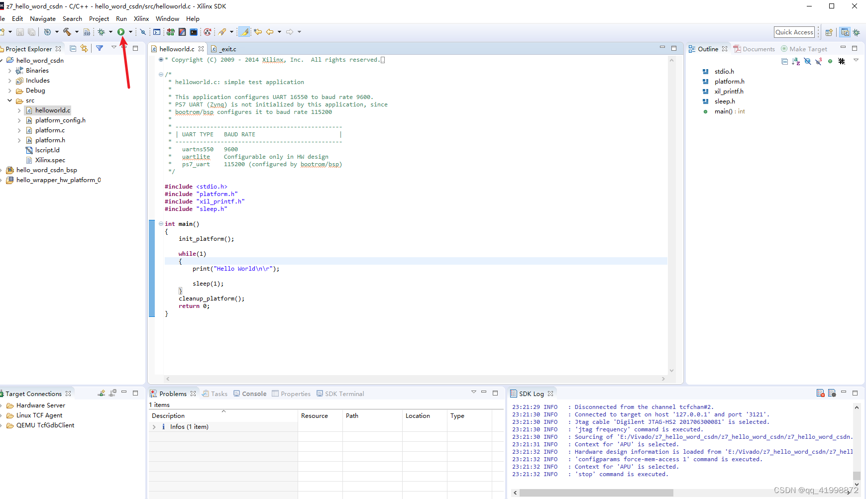 zynq学习记录之z7-Lite核心板—裸机helloword 与 freeRTOS helloword_zynq freertos-CSDN博客