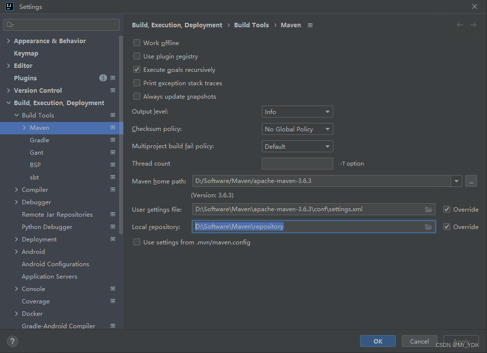 修改Maven目录后IDEA每次导入新项目都需要手动修改问题_maven 设置 目录 新项目 重新设置-CSDN博客