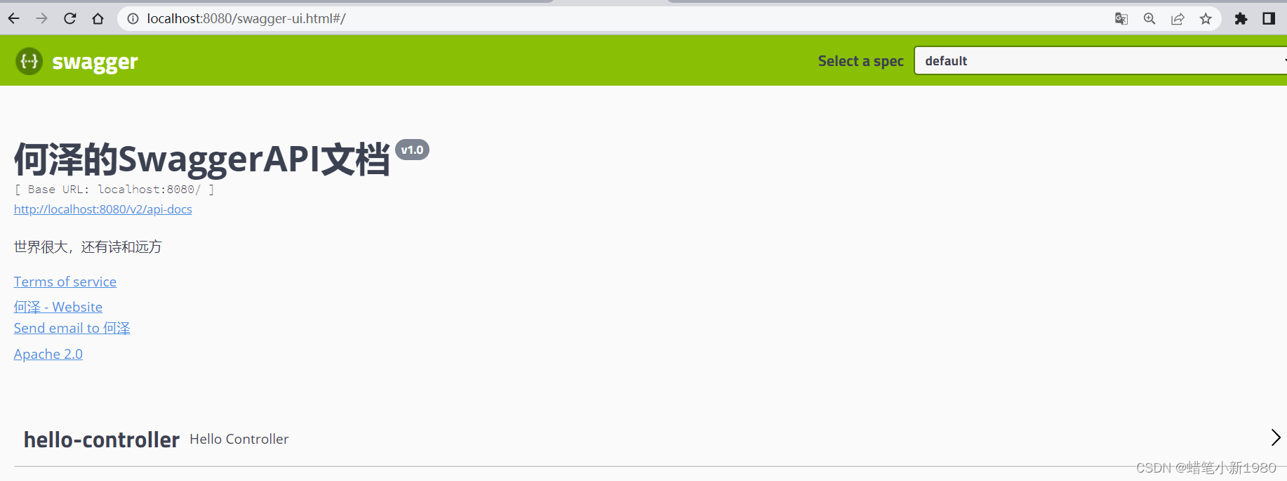 Swagger2学习记录_enableswagger2-CSDN博客