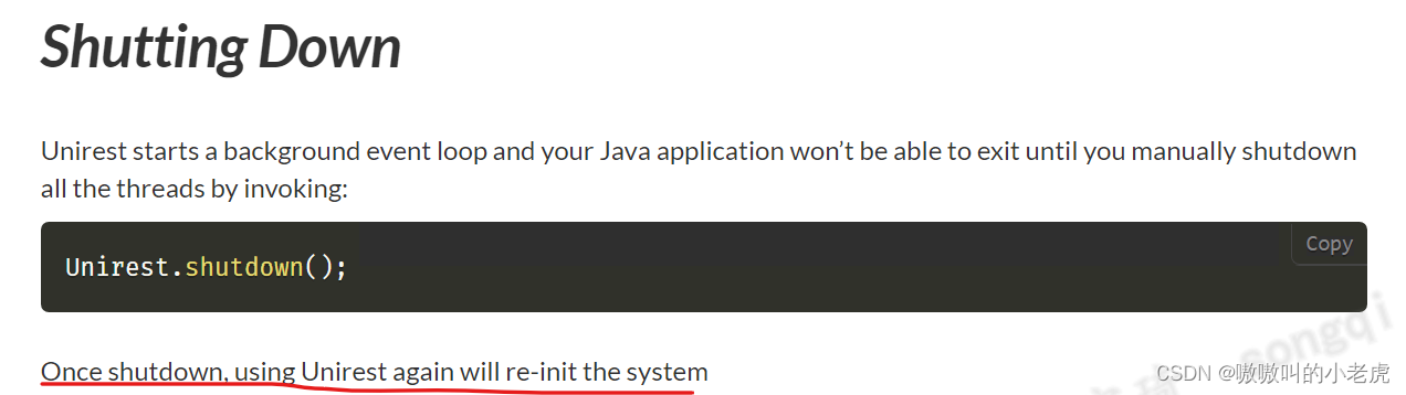 使用Unirest通信后，一直打印Closing connections idle longer than 30 SECONDS-CSDN博客