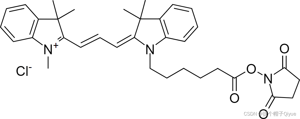 花青素染料Cy3NS NHS酯，Cy3NS 琥珀酰亚胺活化酯物理化学光谱特性及参数解析，激发波长(nm)：554发射波长(nm)：568_原 ...