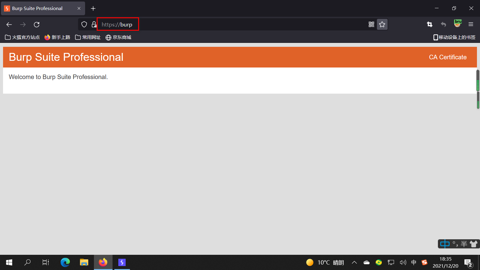 Burp Suite代理和火狐浏览器的设置(超详细)_burpsuite firefox-CSDN博客