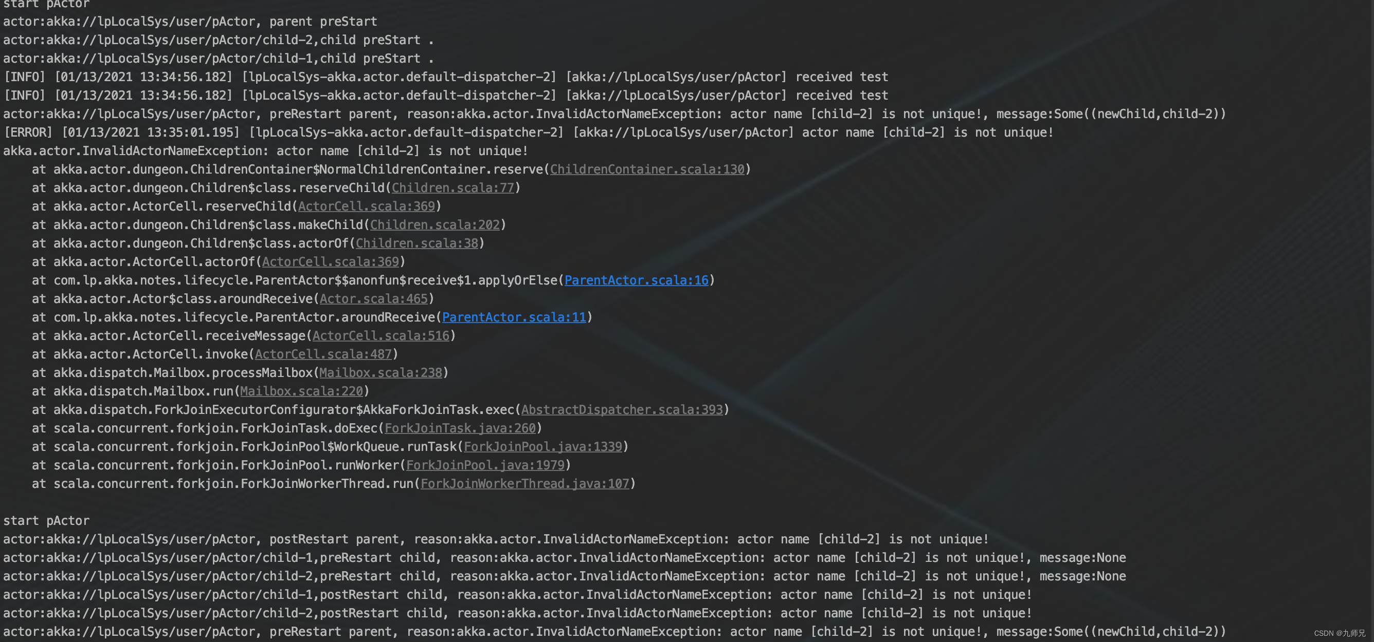 【Akka】Akka Actor生命周期_akka try catch finally 会重复调用prestart-CSDN博客