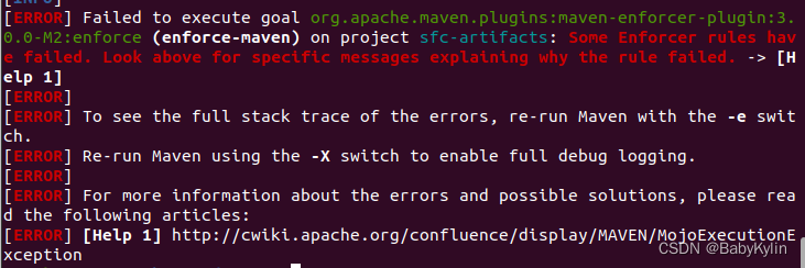 解决maven编译项目时候遇到Failed to execute goal org.apache.maven.plugins:maven-enforcer-plugin问题-CSDN博客