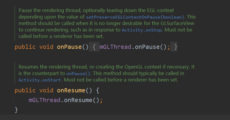 【我的OpenGL学习进阶之旅】解决关于在OpenGL ES开发中GLSurfaceView调用了onPause和onResume方法，然后息屏亮屏之后GLSurfaceView黑屏的问题 ...